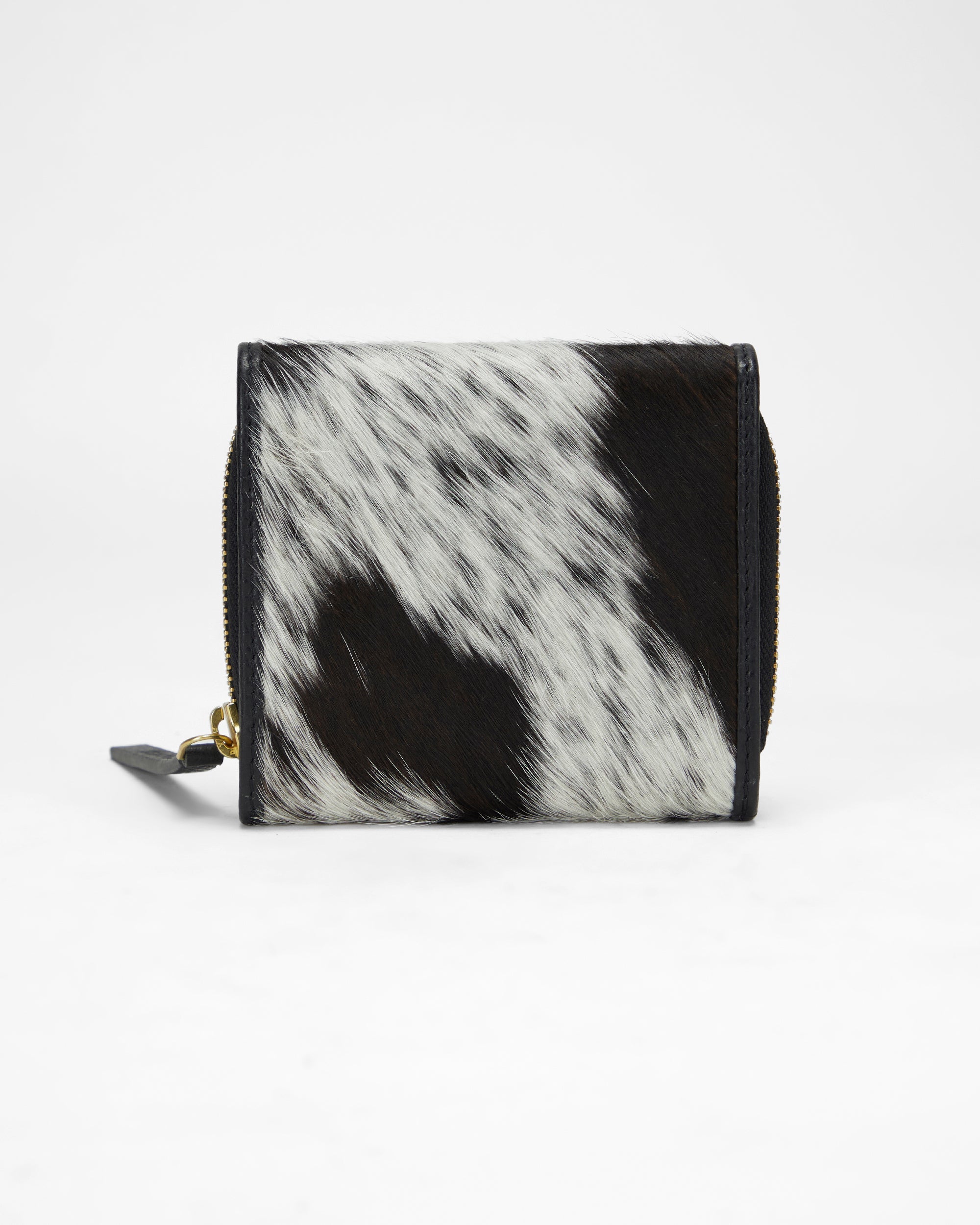 Sophia Card Holder In Black & White Cowhide – Loyal West Wholesale