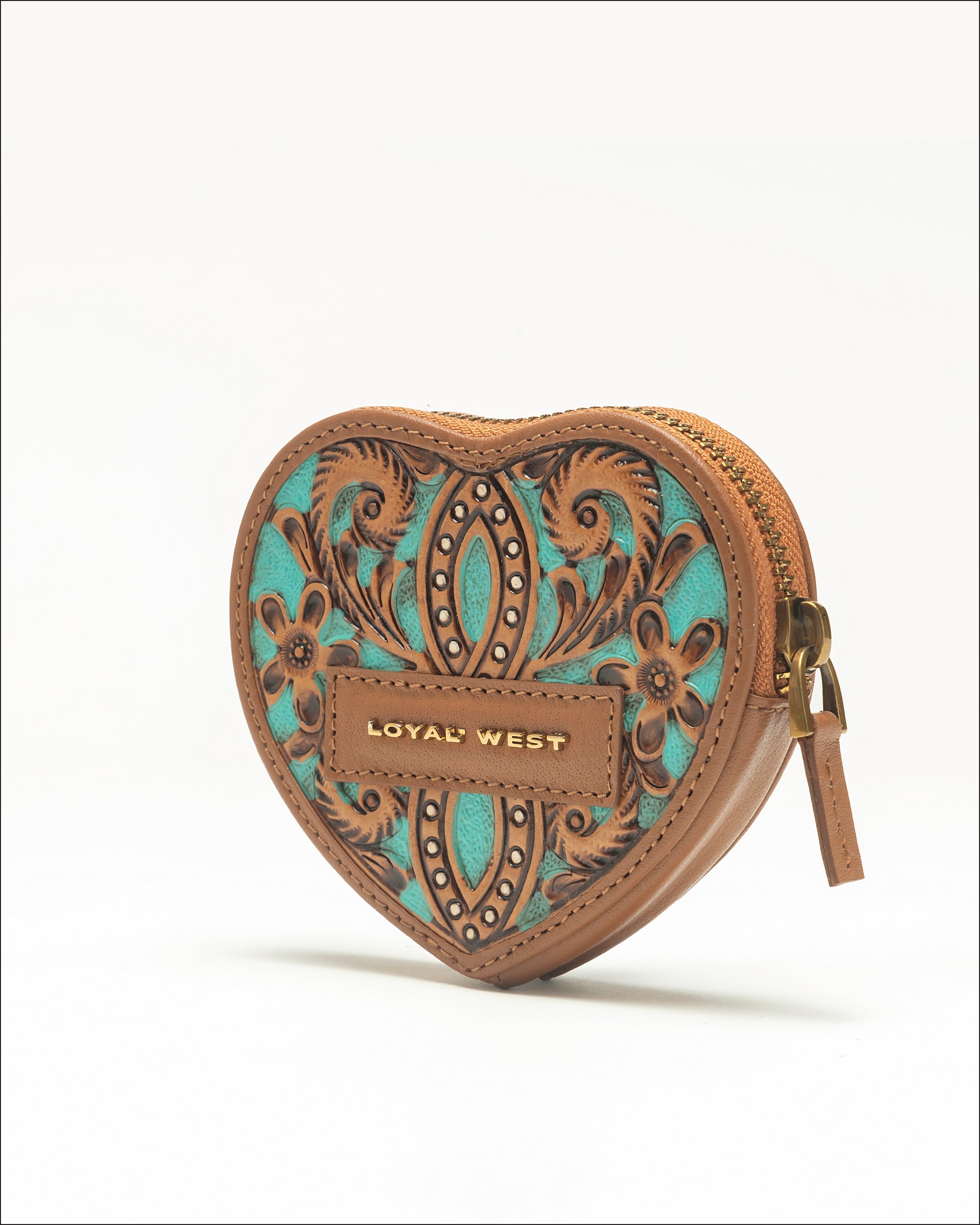 Cupid Coin Pouch Handtooled Leather - Whiskey & Water – Loyal West ...